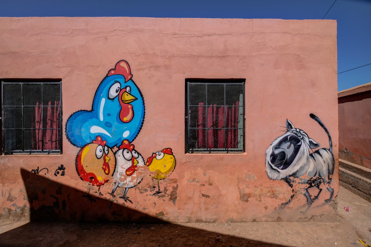 Graffiti at the Oulad Bouzid school, Marrakech | URBANPRESENTS